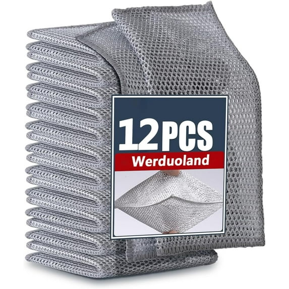 12Pcs Multifunctional Non-Scratch Wire Dishcloth Multipurpose Wire ...