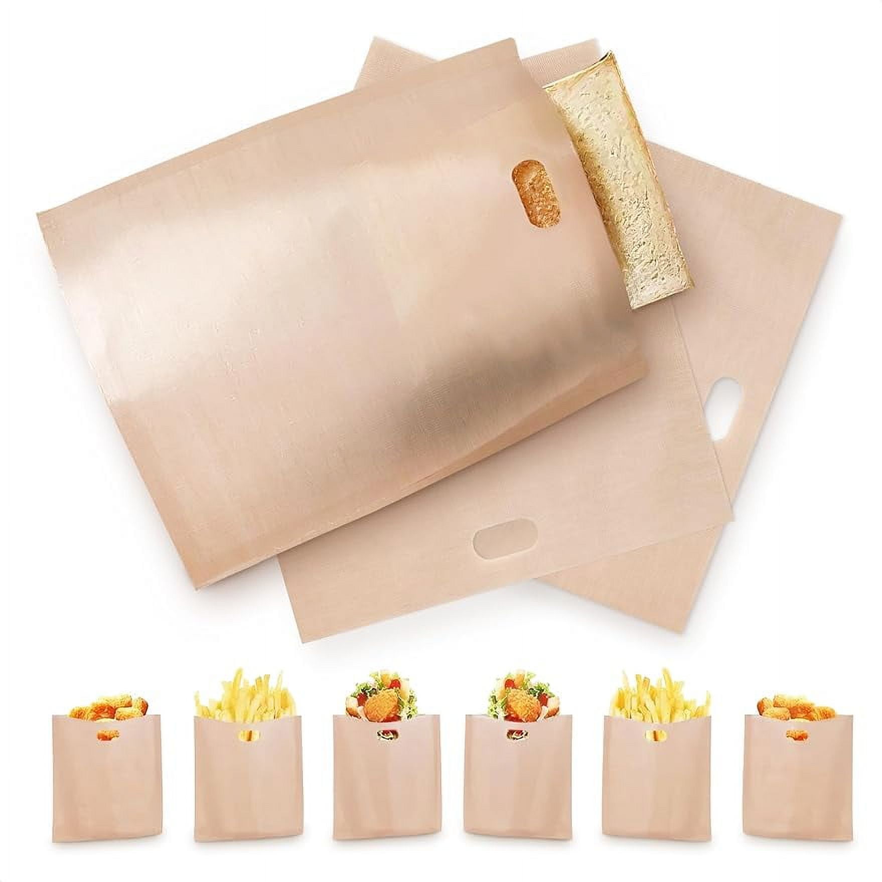 12Pcs Non Stick Reusable Toaster Bags - Toaster Sandwich Bags Grilled ...