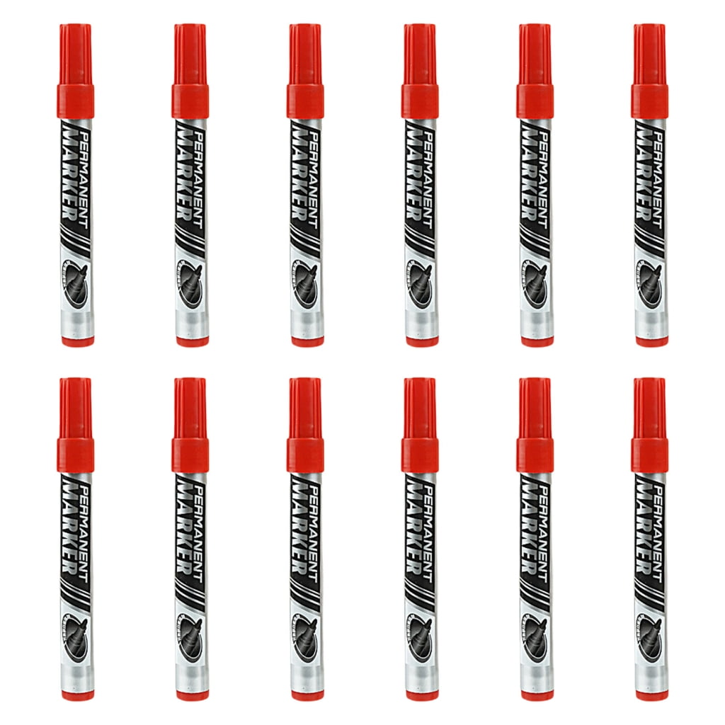 12Pcs Oil Based Marker Pen Water Resistant Permanent Marker For ...
