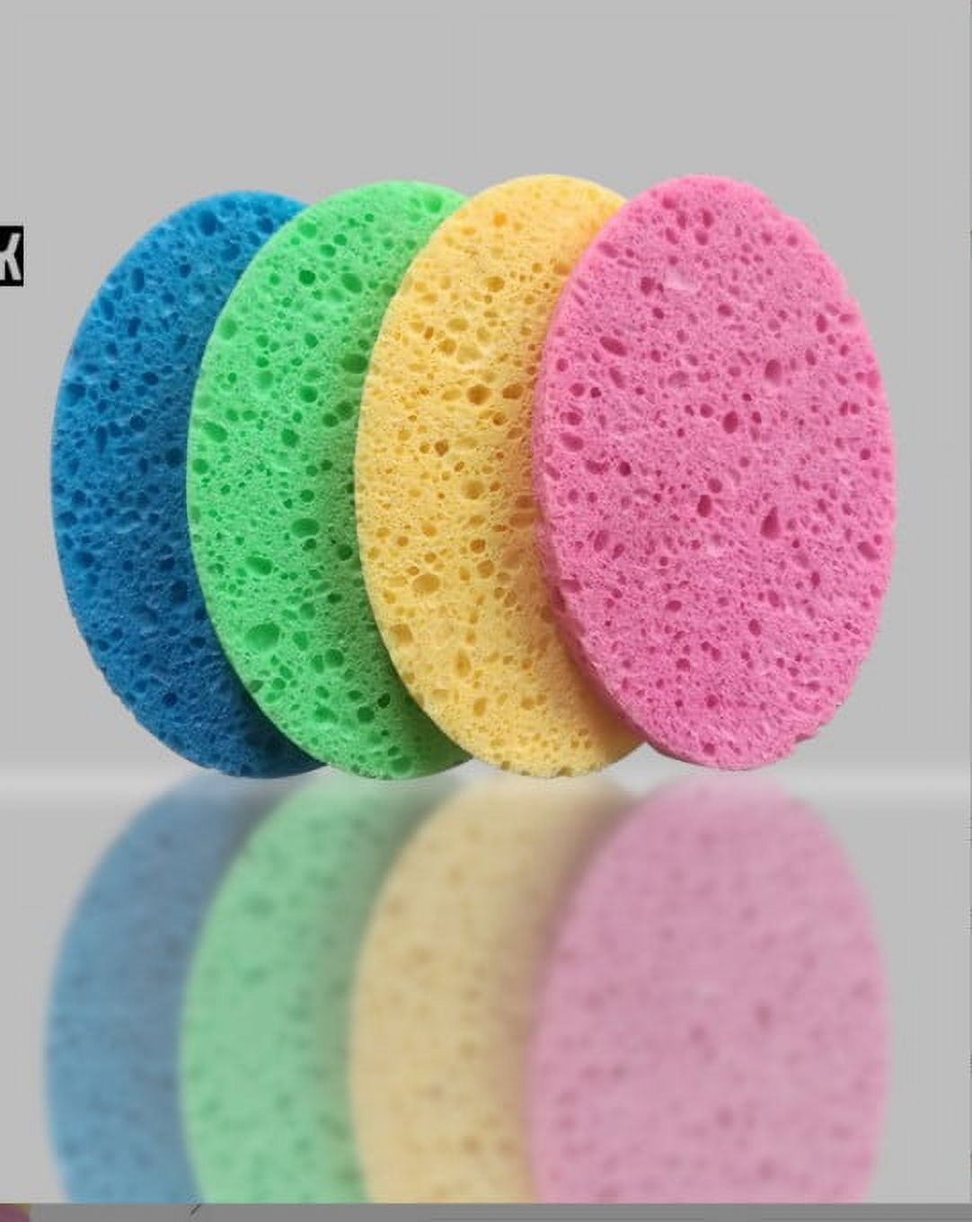 12Pcs Oval Facial Sponges Face Cleaning Sponge Portable Face Scrubbers ...
