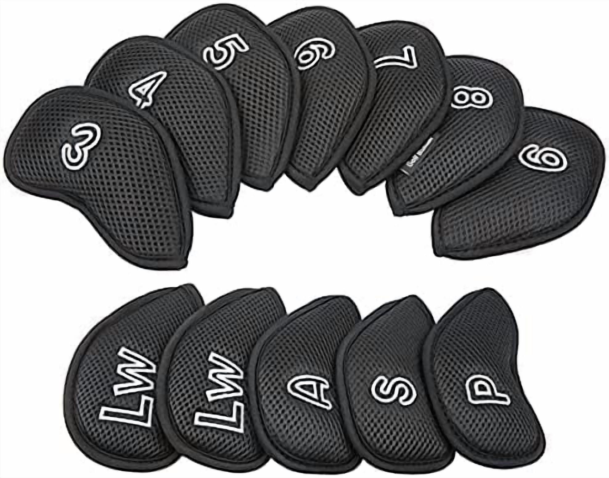 12Pcs/Pack Meshy Golf Iron Covers Set Golf Club Head Cover Fit Most ...
