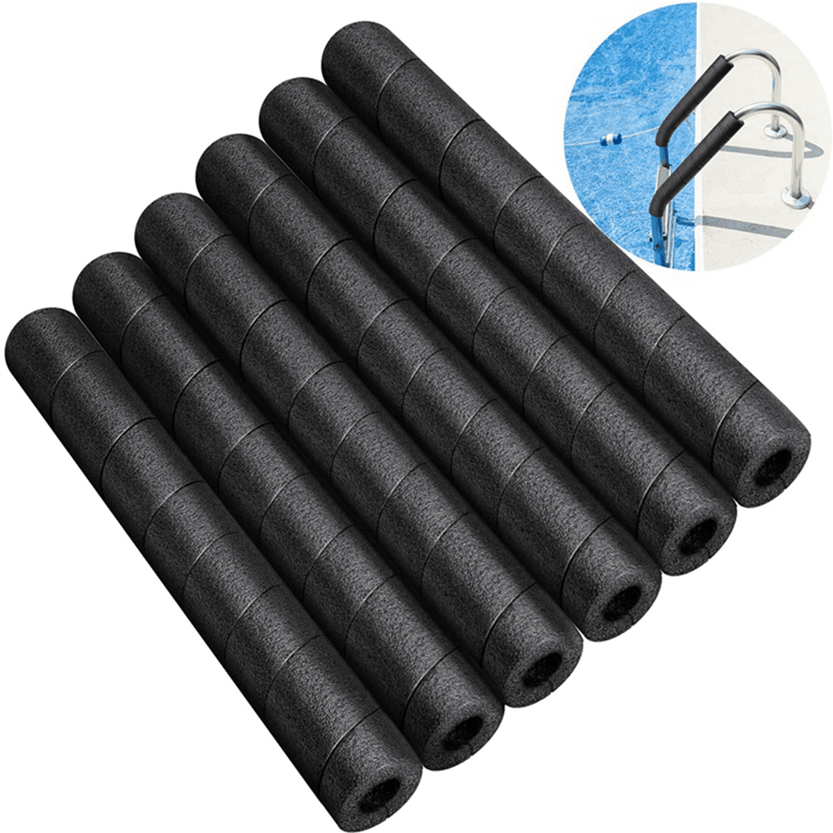 12Pcs Pipe Insulation Foam Tube -Foam Covers -Soft Tubing Wrap Spiral ...