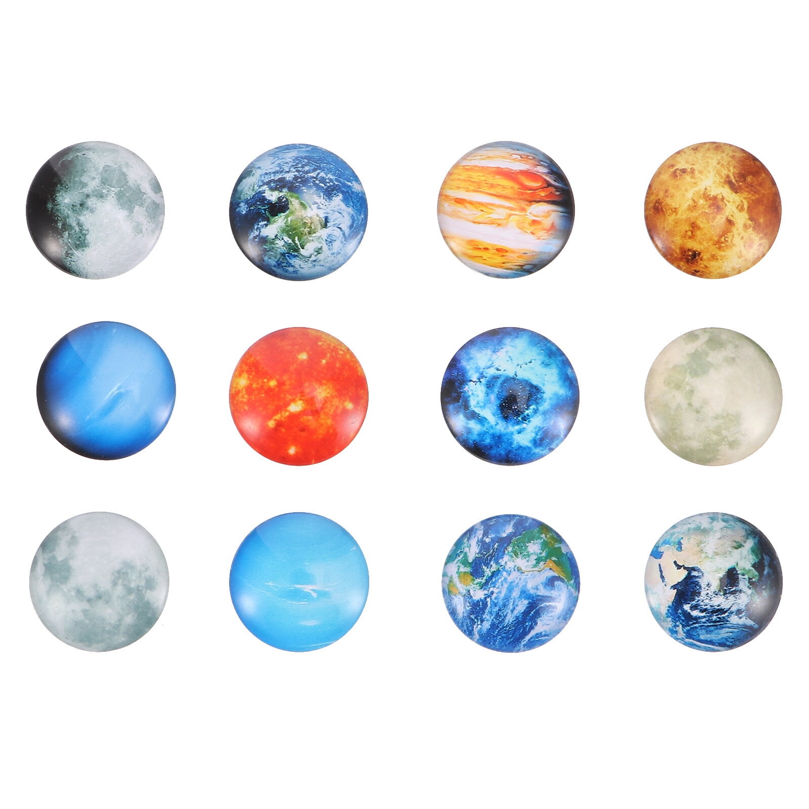 12Pcs Planetary Fridge Magnets Planet Magnet Set Solar System Magnets ...