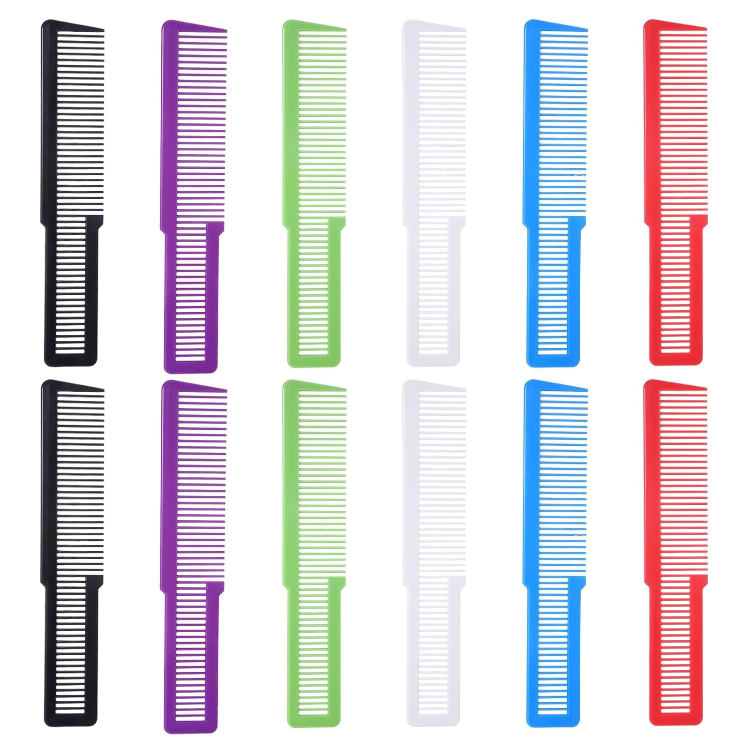 12Pcs Plastic Barber Comb Professional,Colorful Hair Styling Combs for ...
