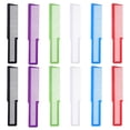 12Pcs Plastic Barber Comb Professional,Colorful Hair Styling Combs for ...