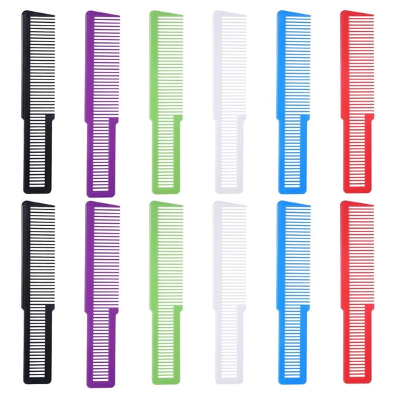 12Pcs Plastic Barber Comb Professional,Colorful Hair Styling Combs for ...