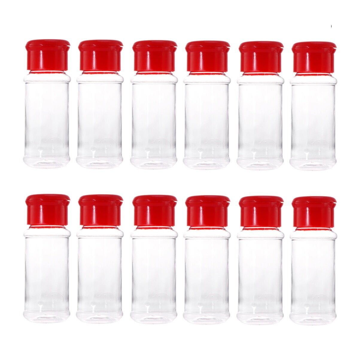 12Pcs Plastic Spice Jars Bottles 3.5 Oz Empty Seasoning Containers with ...