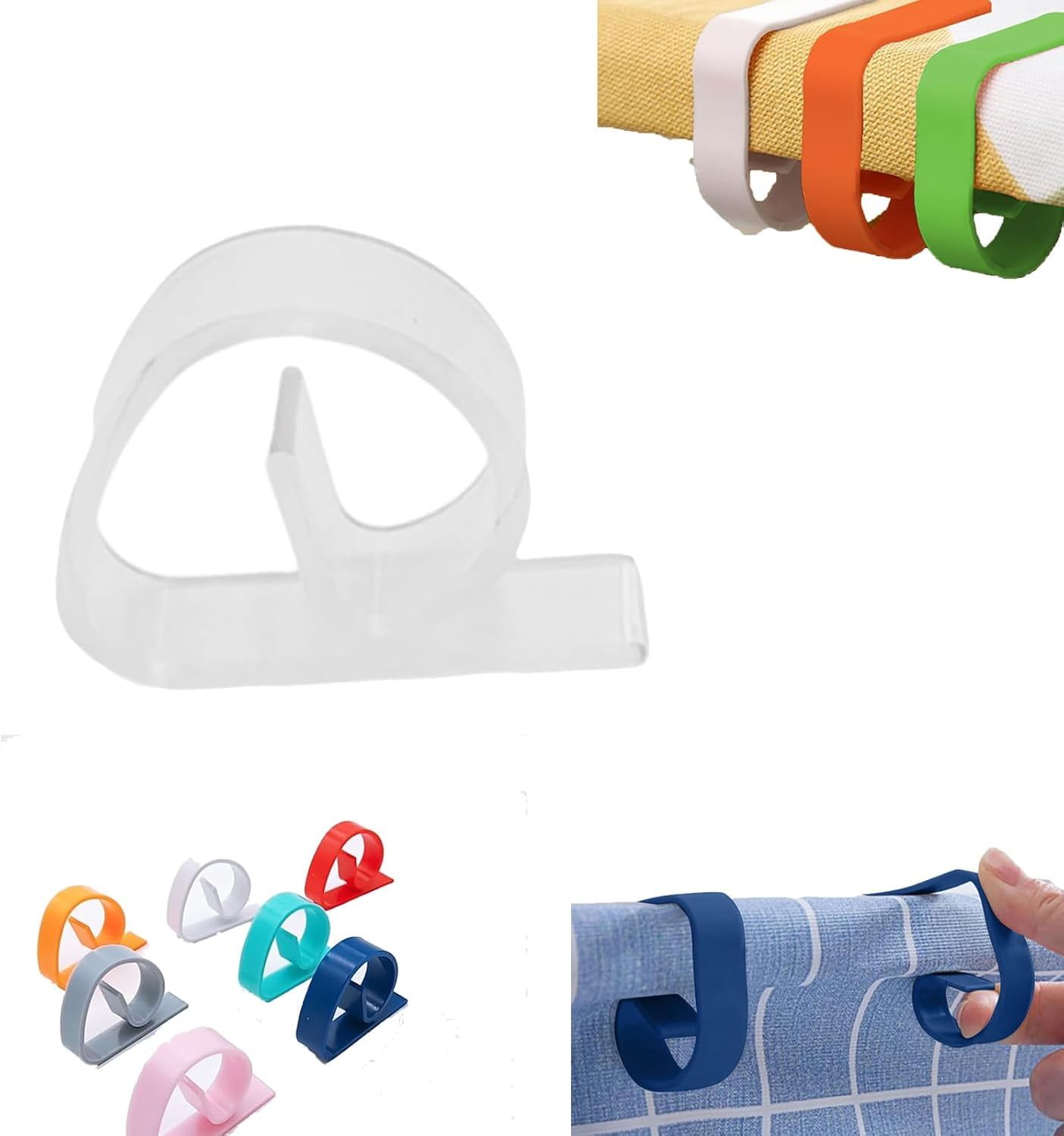 12Pcs Plastic Tablecloth Clips, Windproof Tablecloth Clips for Outdoor ...
