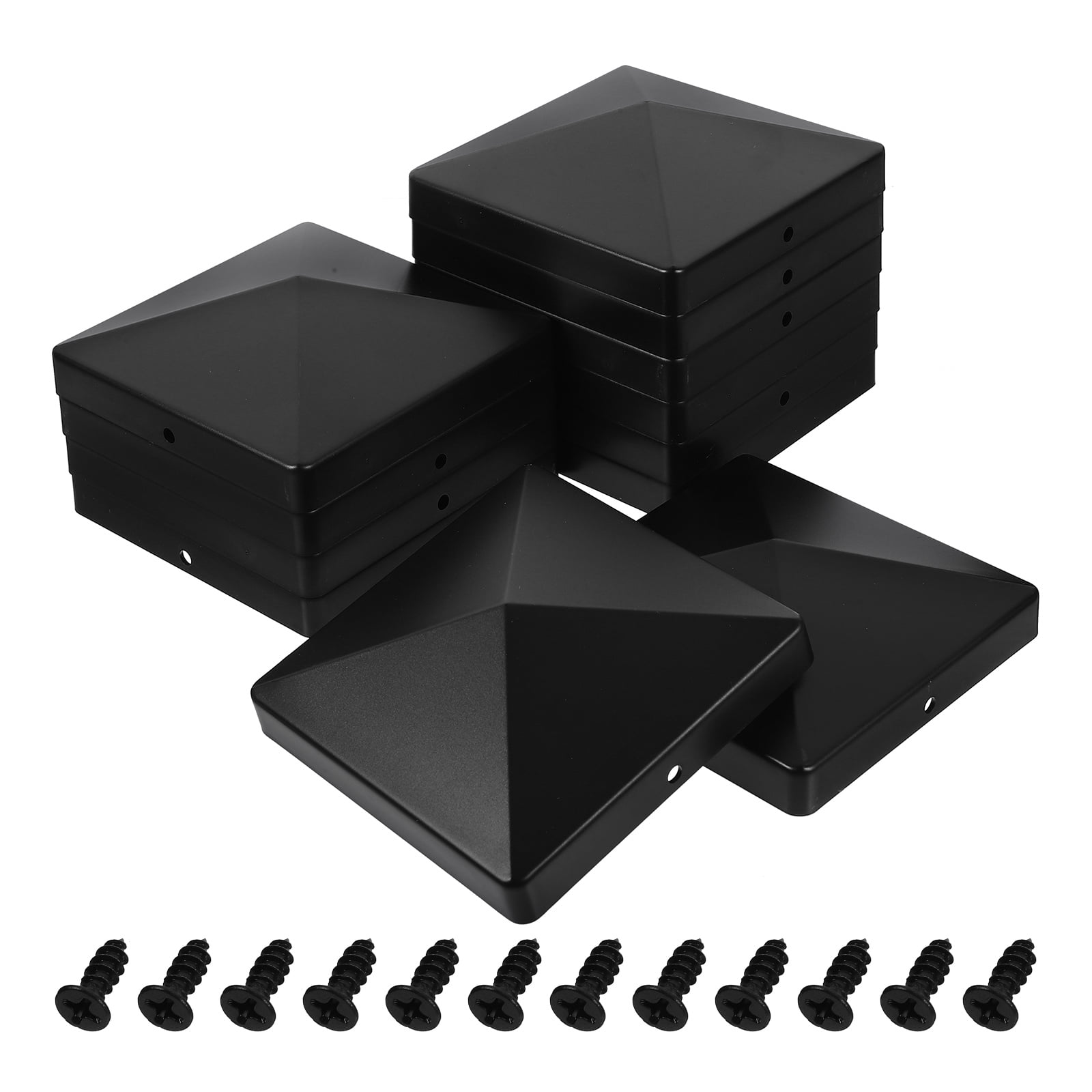 12Pcs Post Caps Cover Plastic Fence Post Caps Fence Post Covers Plastic ...