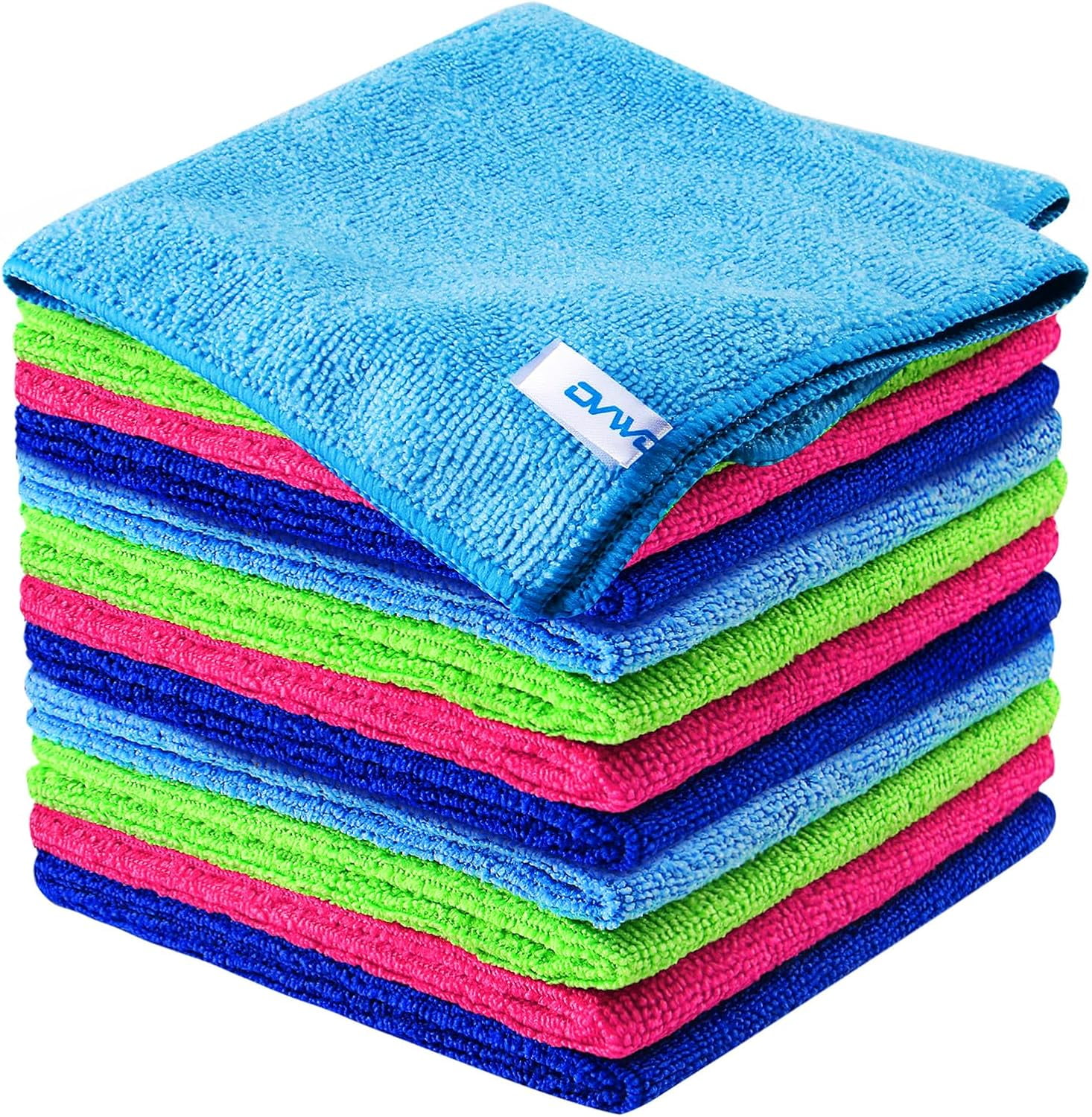 12Pcs Premium Microfiber Cleaning Cloth, Highly Absorbent Household ...