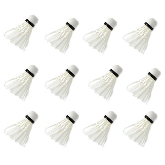 12Pcs Professional Shuttlecocks with Durability Stability & Balances ...