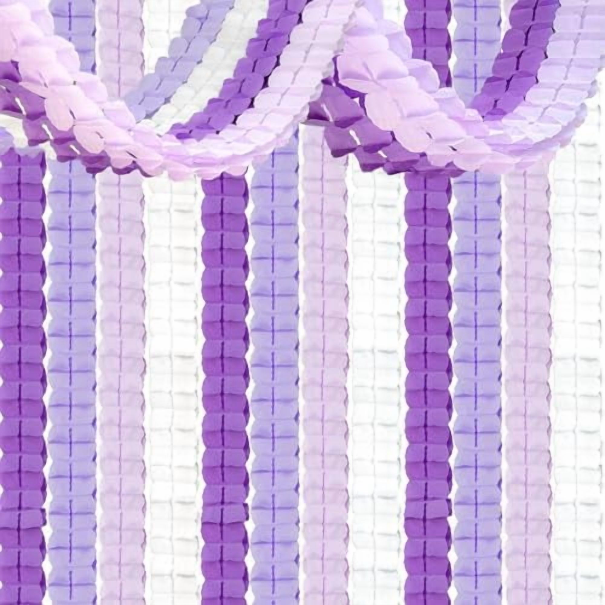 12Pcs Purple Party Decorations, Hanging Purple and White Lavender Paper ...