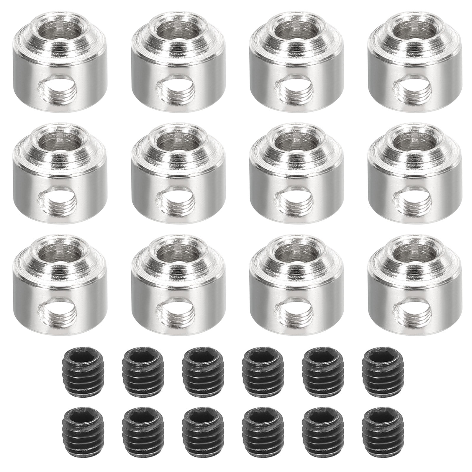 12Pcs RC Airplane Landing Gear Stopper 3.1mm(0.12 inch) Plane Wheel ...