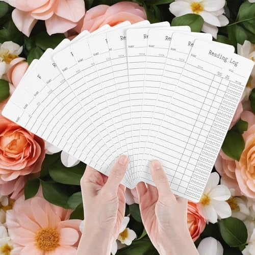 12Pcs Reading List Bookmark Fun Library Cards Blank Reading Journal ...