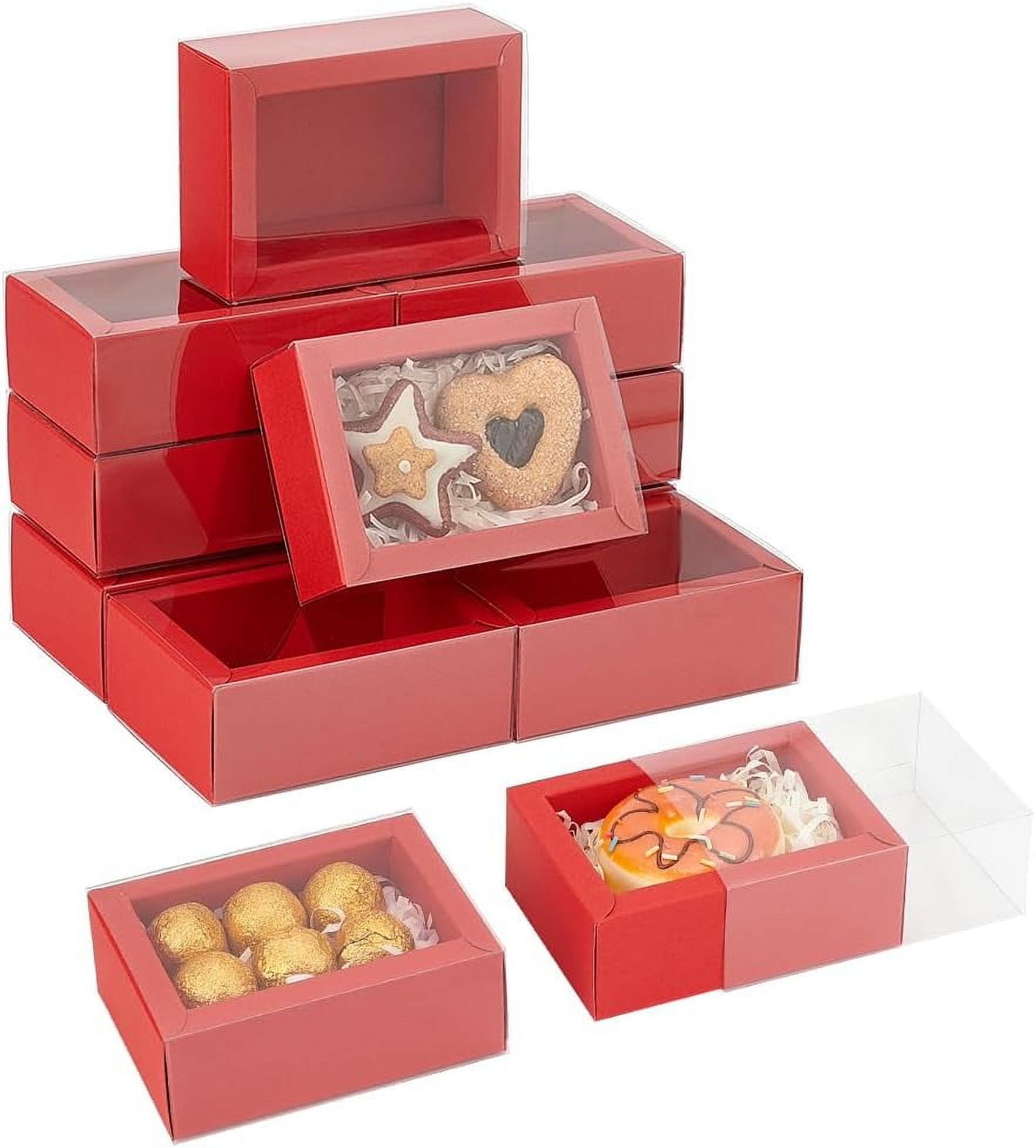 12Pcs Rectangle Drawer Kraft Boxes 4.33x3.15x1.65 Inch Gift Packaging ...