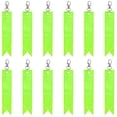 12Pcs Rectangle PVC Pendant Keychains with Alloy Clasps Platinum Lawn ...