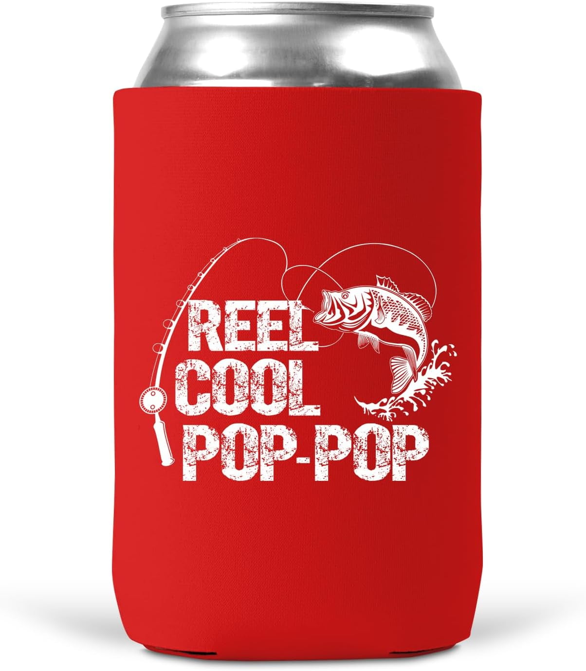 12Pcs Reel Cool Pop-Pop Can Cooler Sleeve Insulated 12oz Beverage Beer ...
