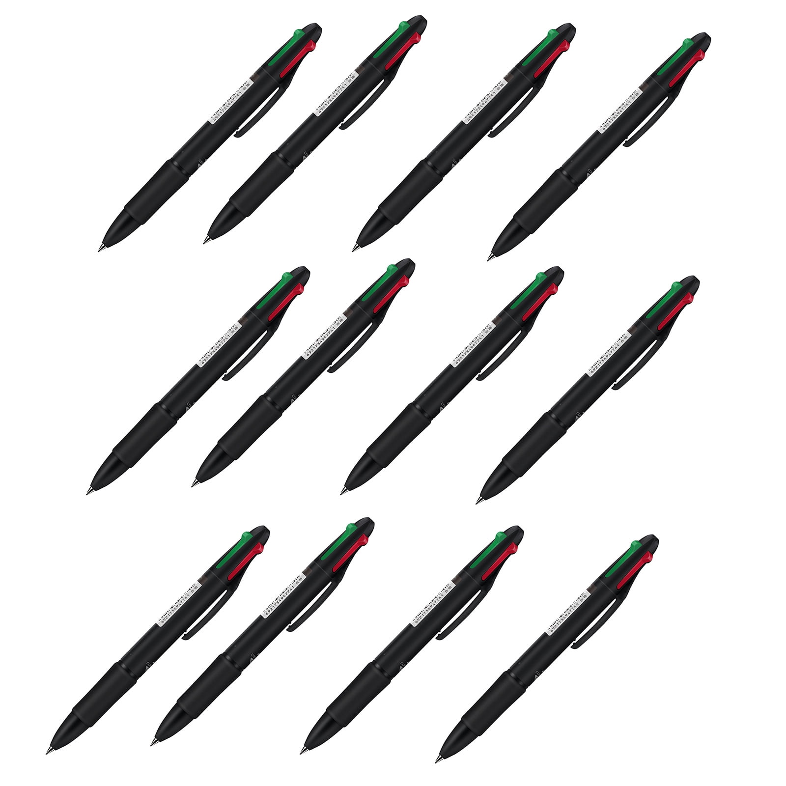 12Pcs Retractable Multicolor Pen 4-Color-in-1 Ballpoint Pen Multicolor ...