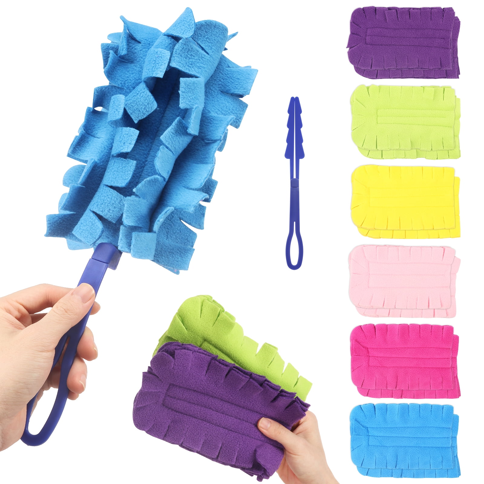 12Pcs Reusable Duster Refills Washable Soft Polyester Duster Pads with ...