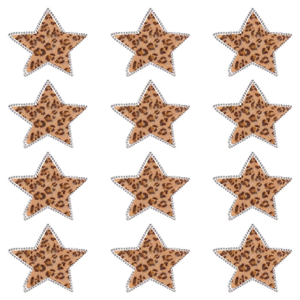 12Pcs Rhinestone Iron on Cloth Patches Costume Accessories Appliques ...