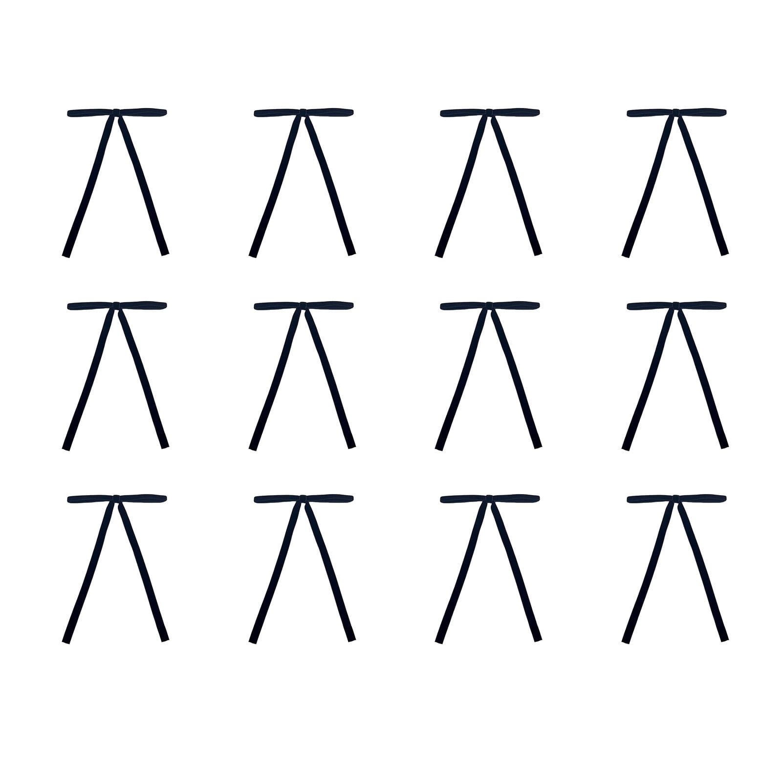 12pcs Ribbon Christmas Wreath Bow T Bow Home Christmas Tree Decoration Pendant