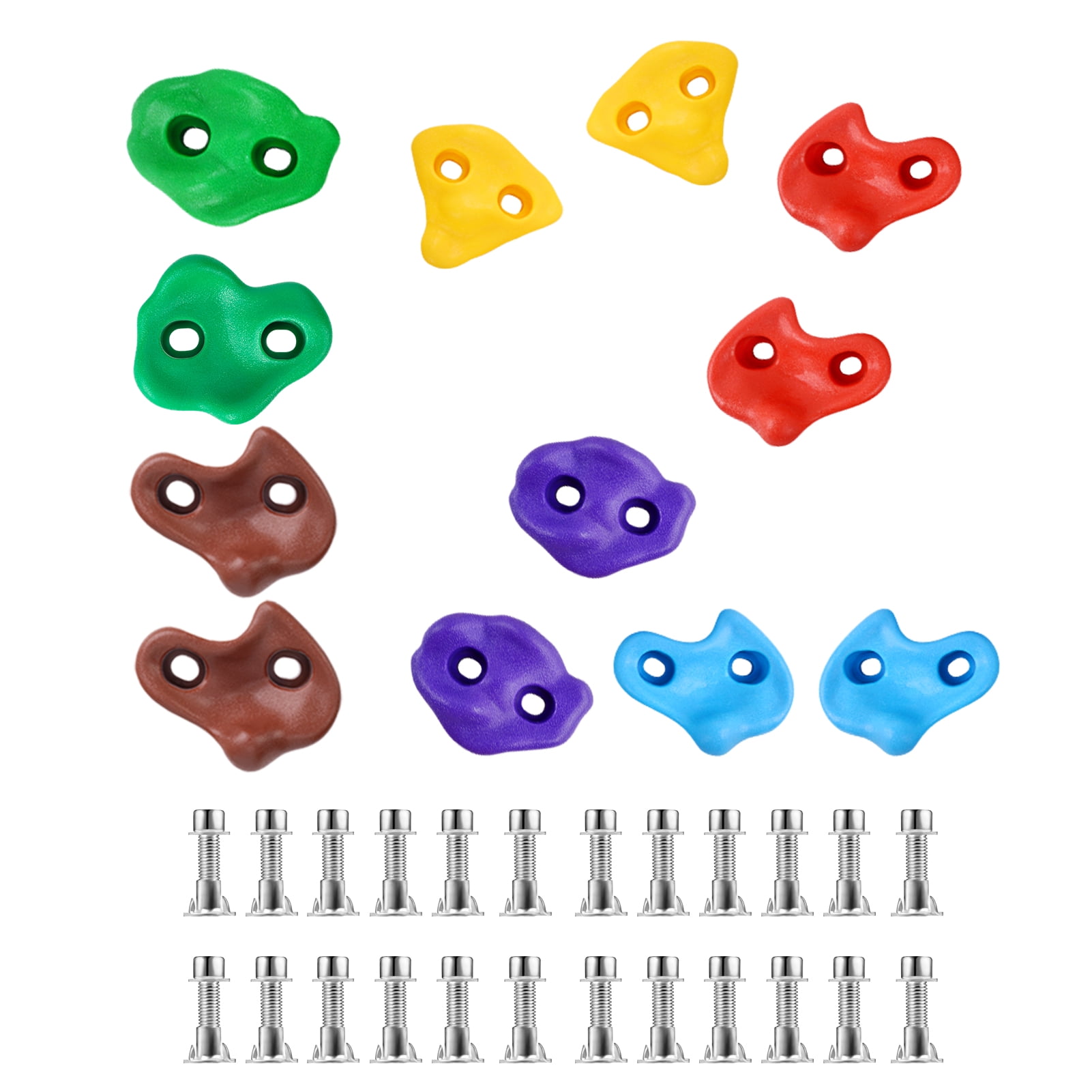 12Pcs Rock Climbing Holds for Kids, Large Climbing Holds for Indoor ...