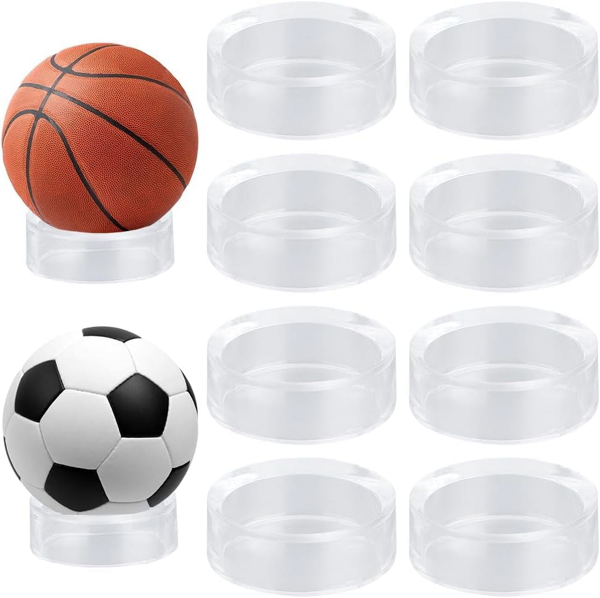 12Pcs Round Acrylic Risers Display Stands Clear Plastic Pedestal Disc ...