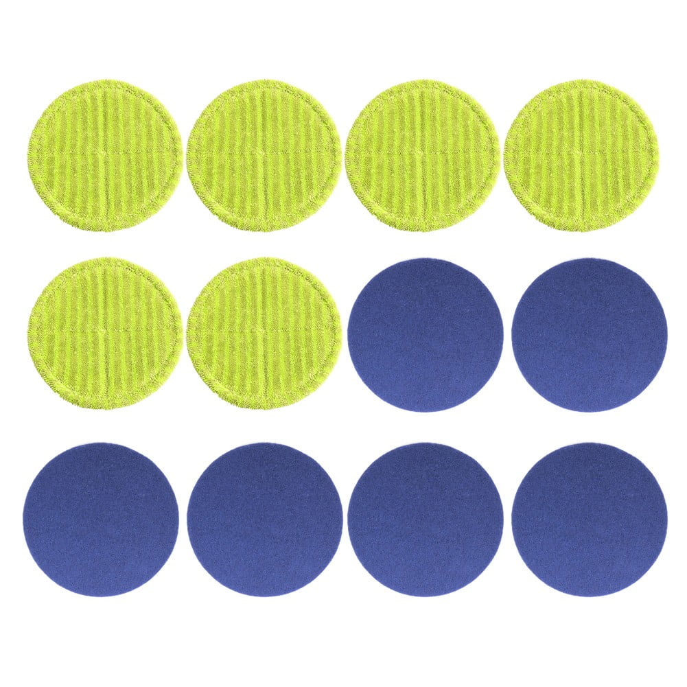 12Pcs Round Microfiber Rags Edge 16Cm Electric Dry And Wet Usage Mop ...