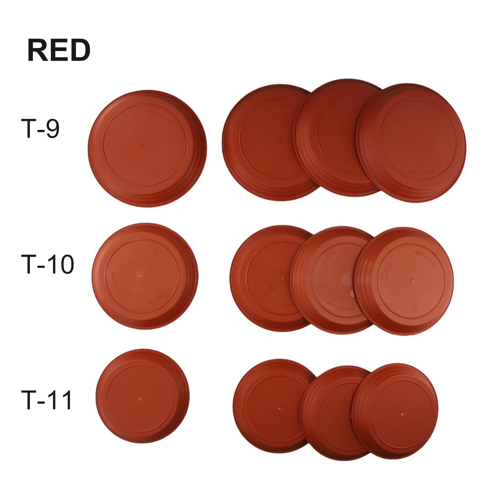 12Pcs Round Plastic Plant Pot Saucers / Water Trays 5.8/6.8/7.6 Inch ...