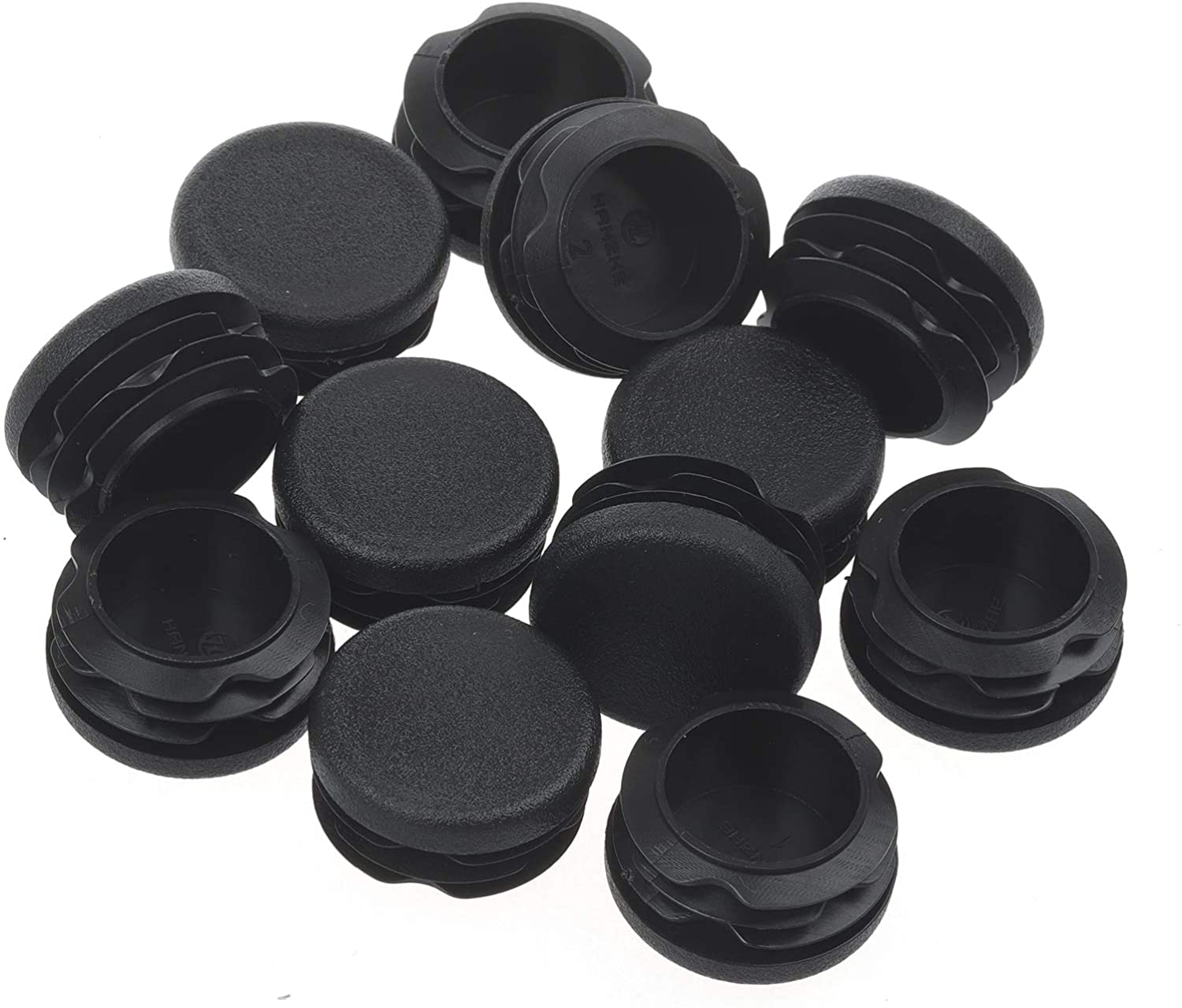 12Pcs Round Plastic Plug, End Caps for Tubing Pipe ID 16-18.4mm & OD 3/ ...