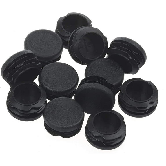 12Pcs Round Plastic Plug, End Caps for Tubing Pipe ID 16-18.4mm & OD 3/ ...