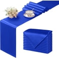 12Pcs Satin Royal Blue Table Runner 12 x 108 Inch Long Party Decor ...