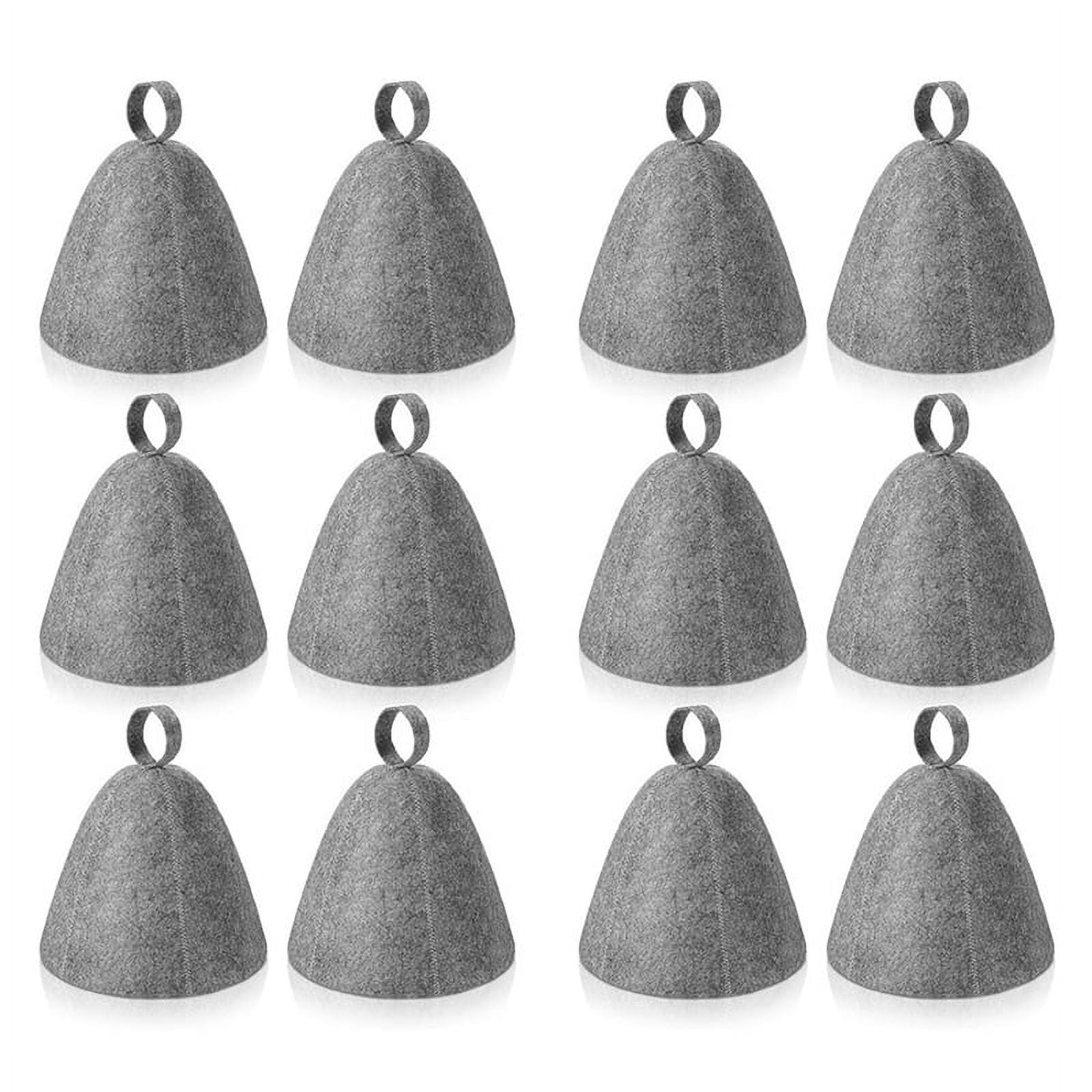 12Pcs Sauna Hat Felt Bath Hat Head Protection Absorbent Sauna Cap for ...