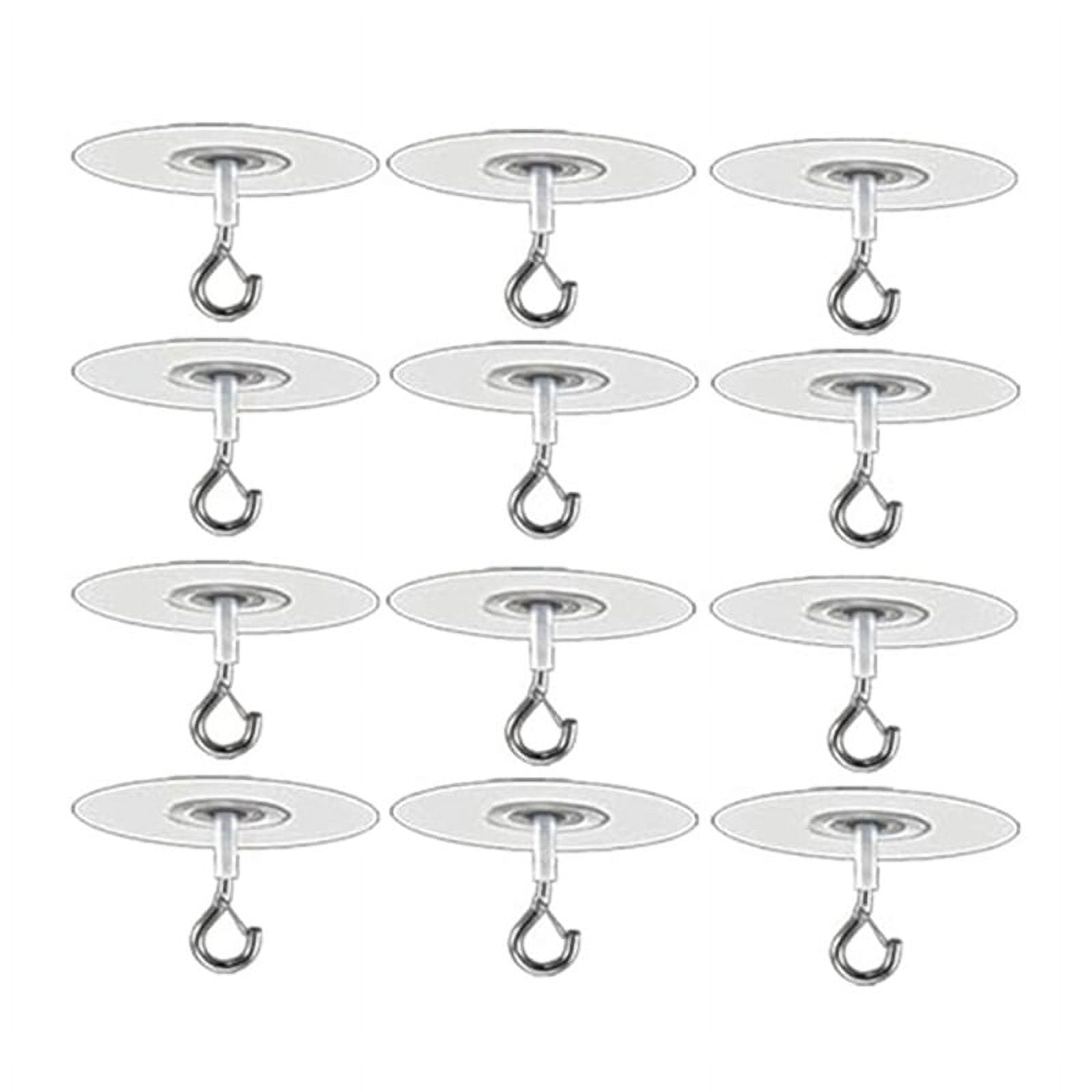 12Pcs Self Adhesive Ceiling Hooks No Drilling Ceiling Hooks for Hanging ...