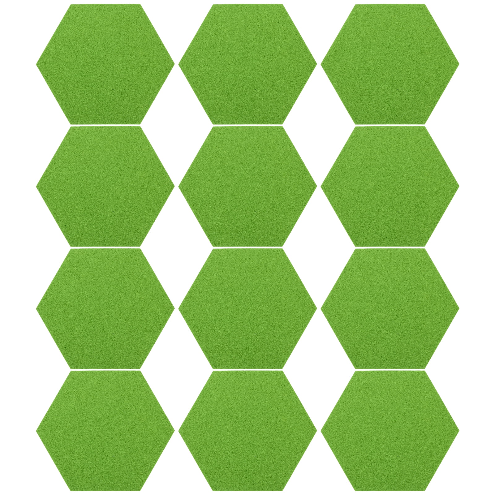 12pcs Self Adhesive Felt Board Tiles Hexagon Push Pin Stickers Hexagon