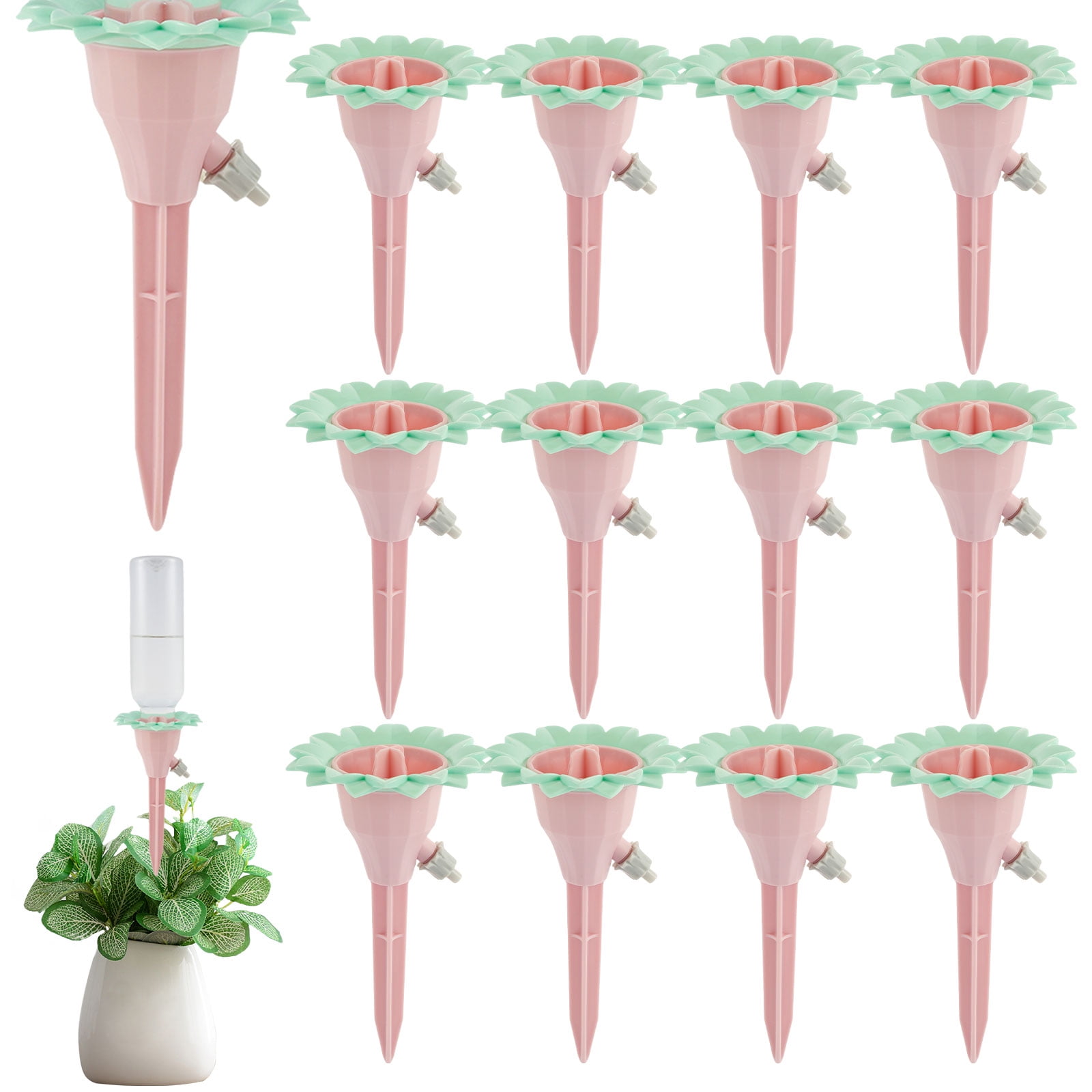12Pcs Self Watering Spikes Automatic Plant Watering Devices with Water ...