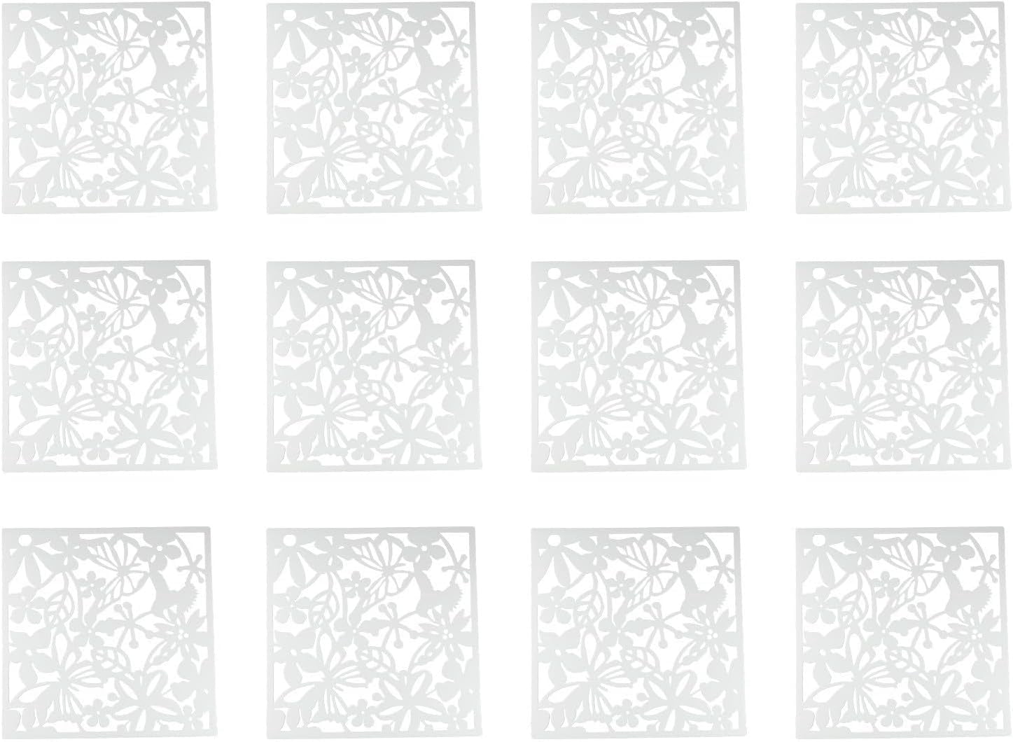 12Pcs/Set Hanging Panel Curtain Partitions, White DIY Panel Screens ...