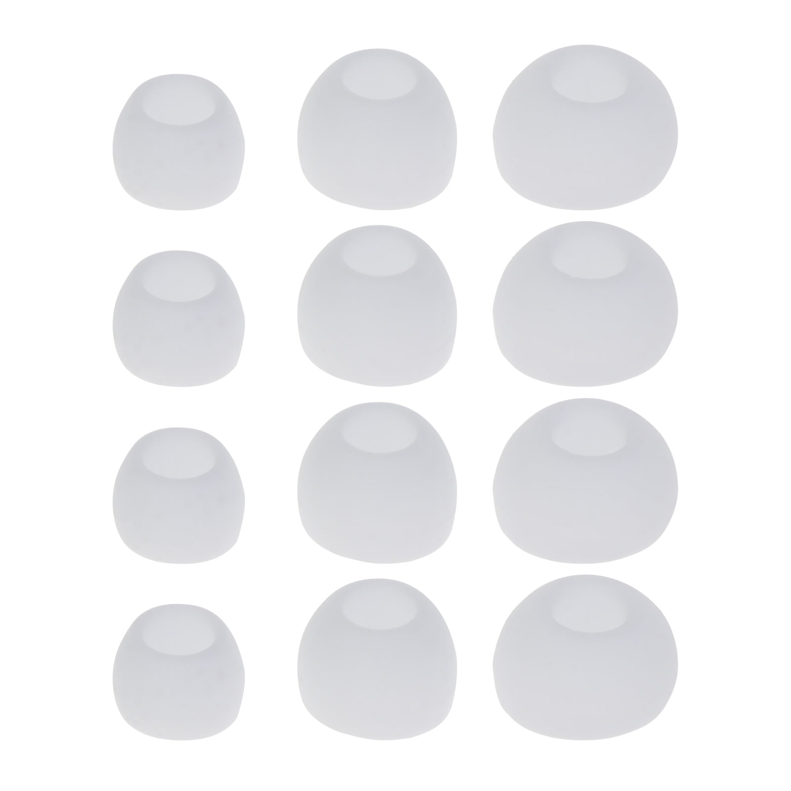 12Pcs Silicone Replacement Earbud Ear Buds Tip for 4.5mm Nozzle Earbud ...