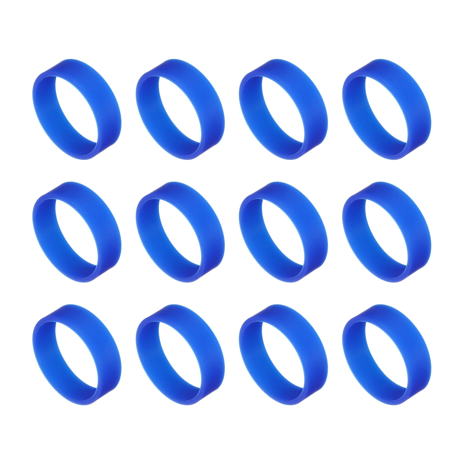 12Pcs Silicone Rubber Bands,20mm/0.8inch Rubber Bands Rings Cable Ties ...