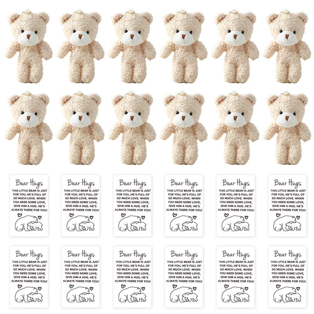 12Pcs Small Bear Bulk, Mini Stuffed Animals Bulk, Party Favors For Kids ...
