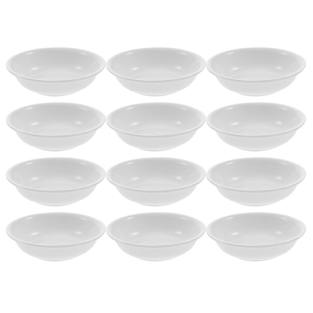 Homemaxs 12Pcs Small Sauce Bowls, Dipping Bowls, White PP Condiment ...