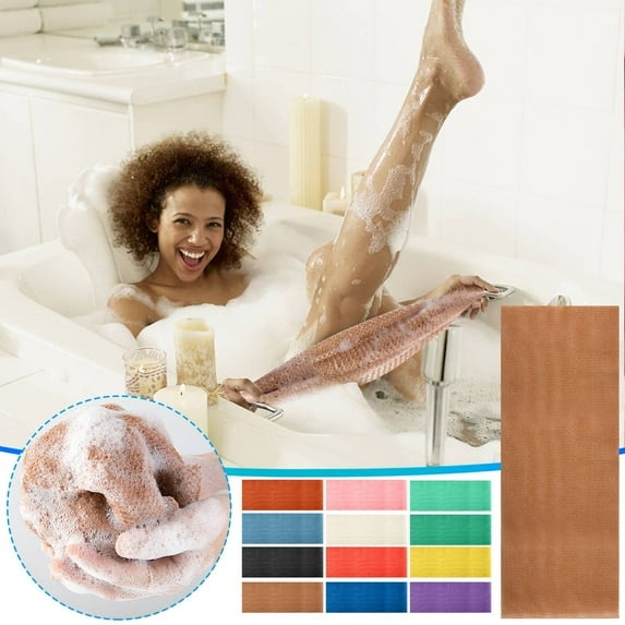 12Pcs Small Exfoliating Net, Yannianjz Small Exfoliating Shower Towel ...