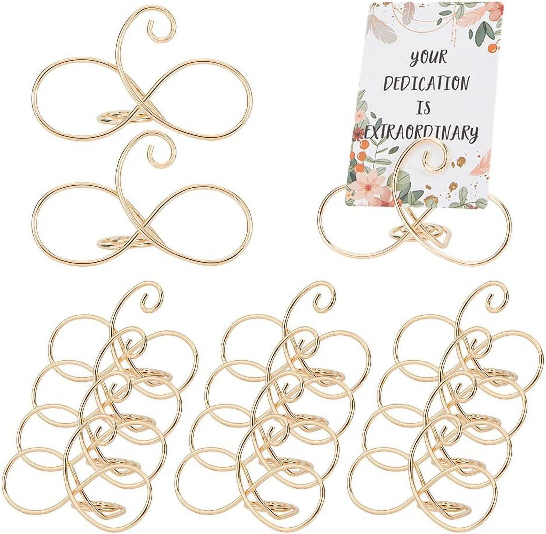 12Pcs Spiral Place Card Holders Infinite Place Card Holder Airplane ...