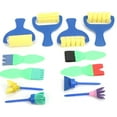 12Pcs Sponge Painting Brushes EVA Stamp Roller DIY Early Learning Tools ...