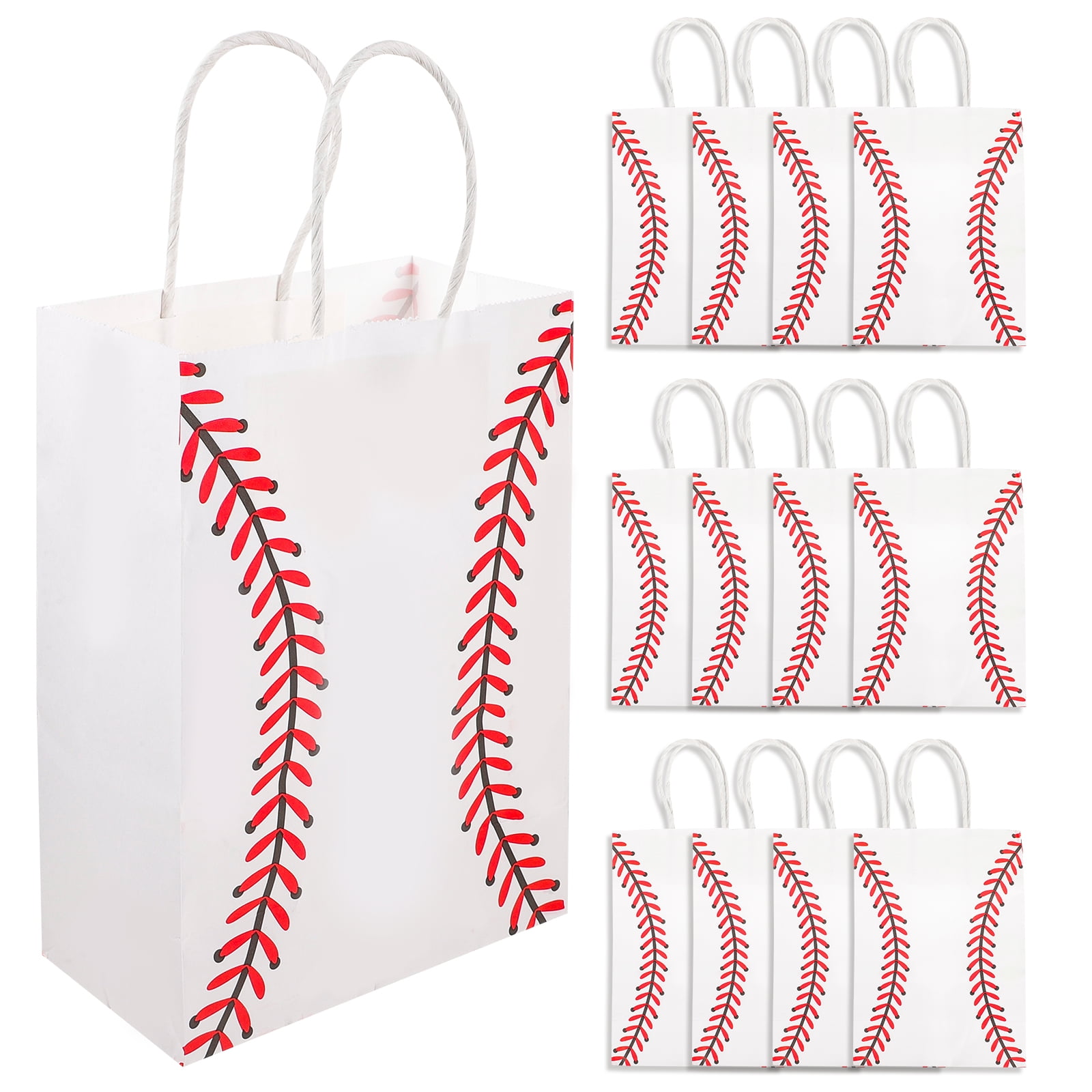 12Pcs Sports Themed Paper Bags Gift Packaging Bags Party Favor Bags ...