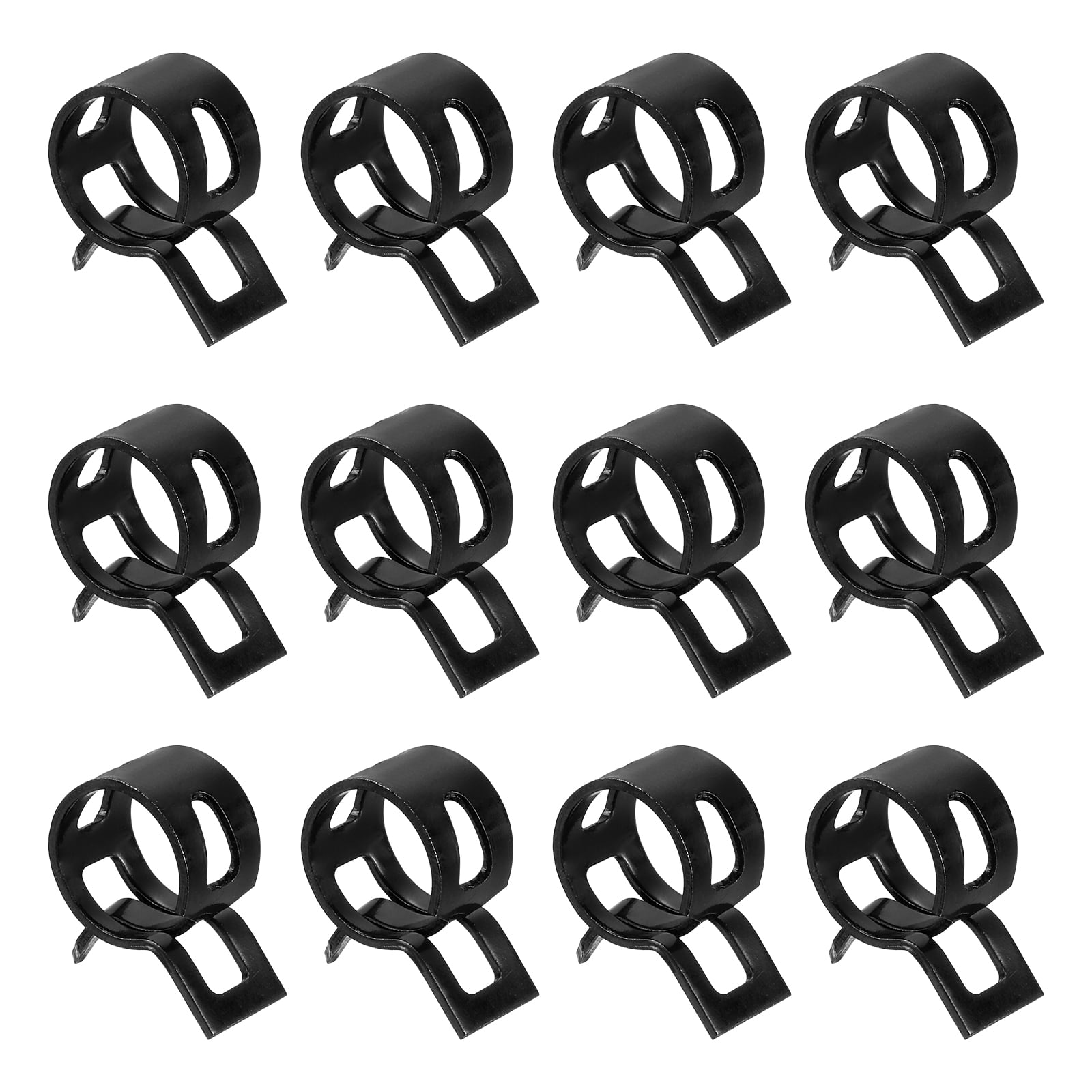 12Pcs Spring Band Type Action Fuel/Silicone Vacuum Hose Pipe Clamp ...
