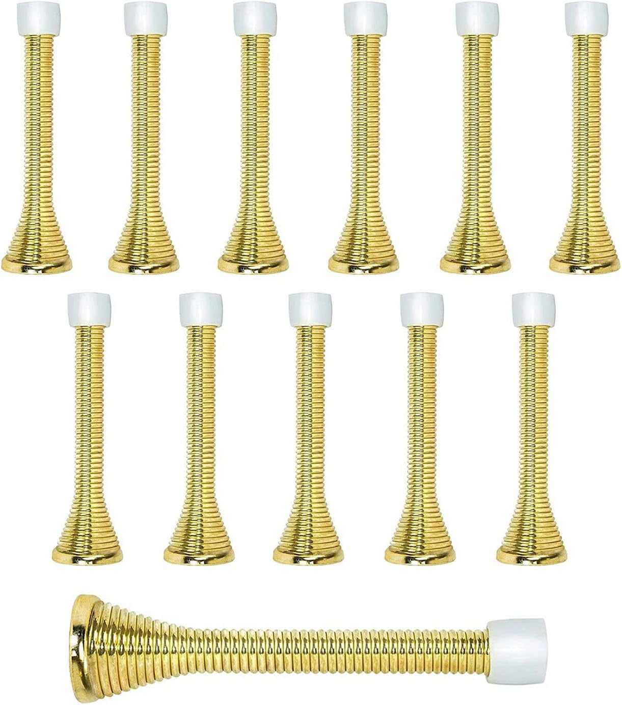 12Pcs Spring Door Stops 3 Flexible Heavy Duty Spring Door Stopper with ...