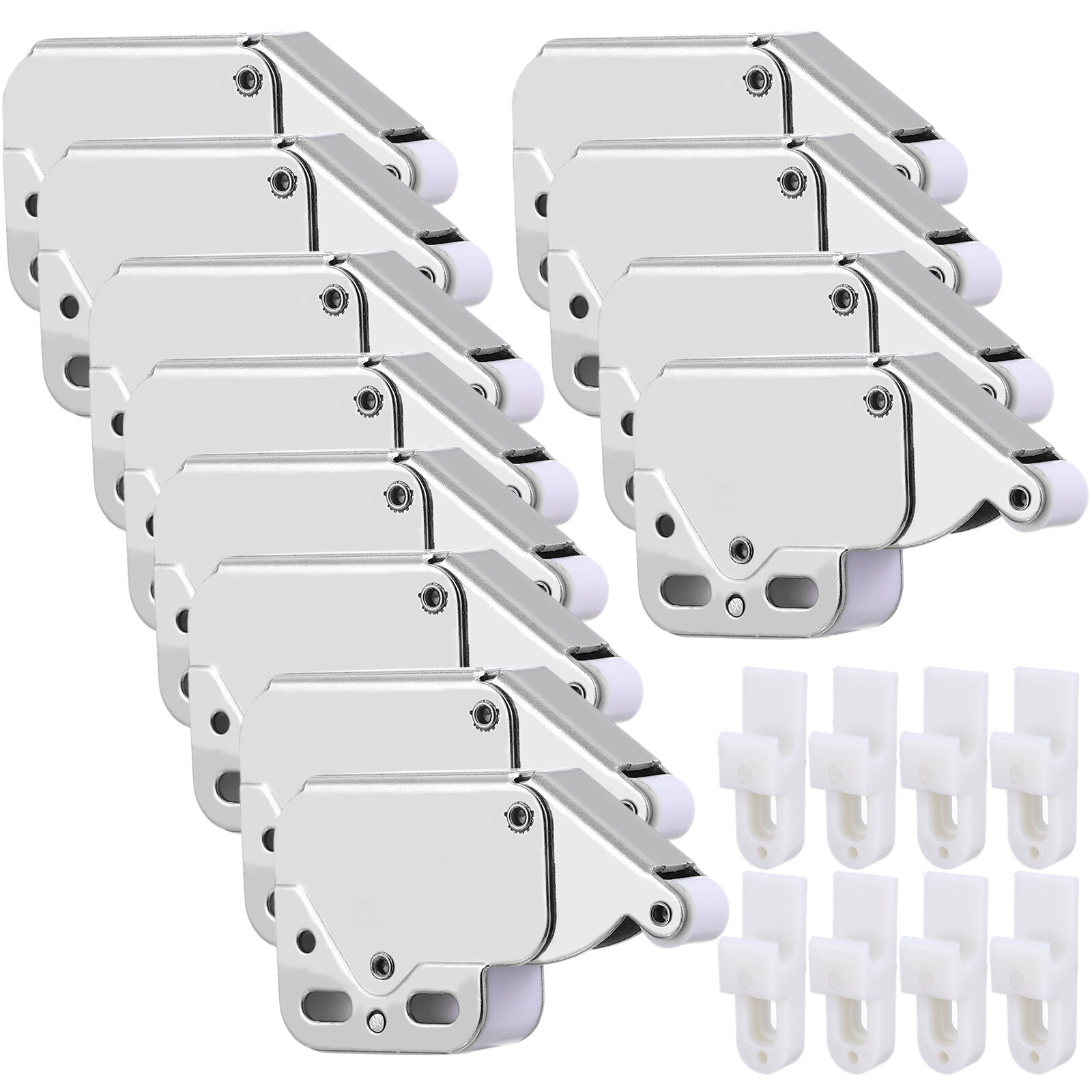 12Pcs Spring Loaded Latch Cabinet Door Latch Bounce Cabinet Door Latch ...
