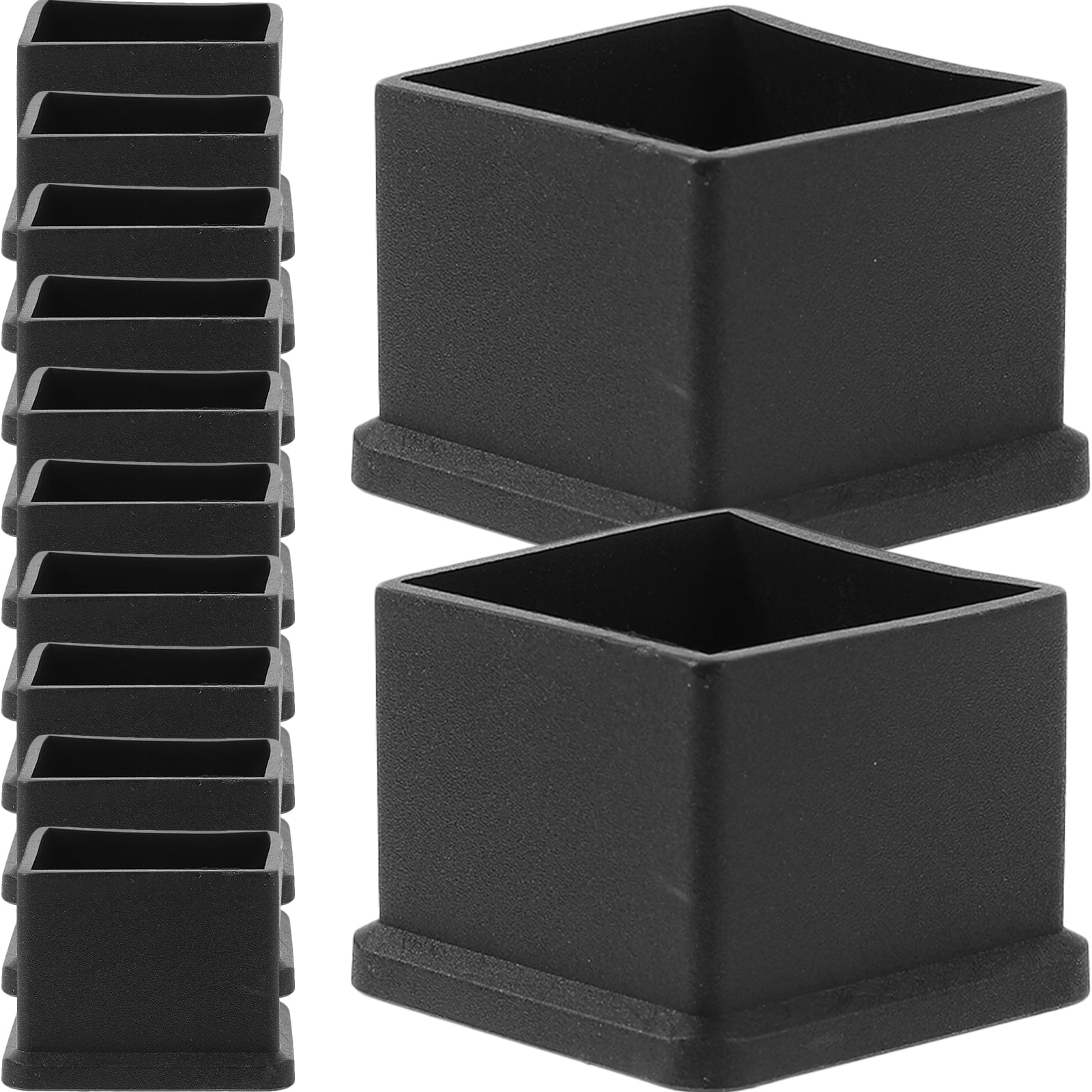 SEWOART Furniture Protectors Chair Leg Cover Black PP 12Pcs - Walmart.com