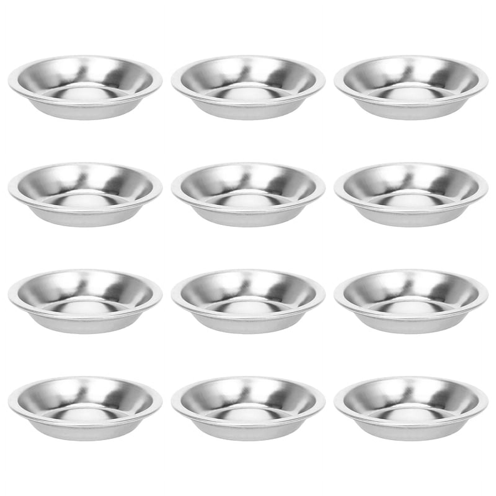 12Pcs Stainless Steel Color Paint Tray Model Toning Palette for Mixing ...